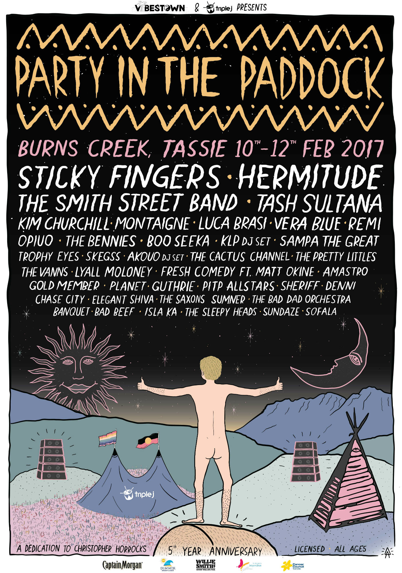 Party In The Paddock Drop 2017 Lineup Ft. Sticky Fingers, Skegss, The ...