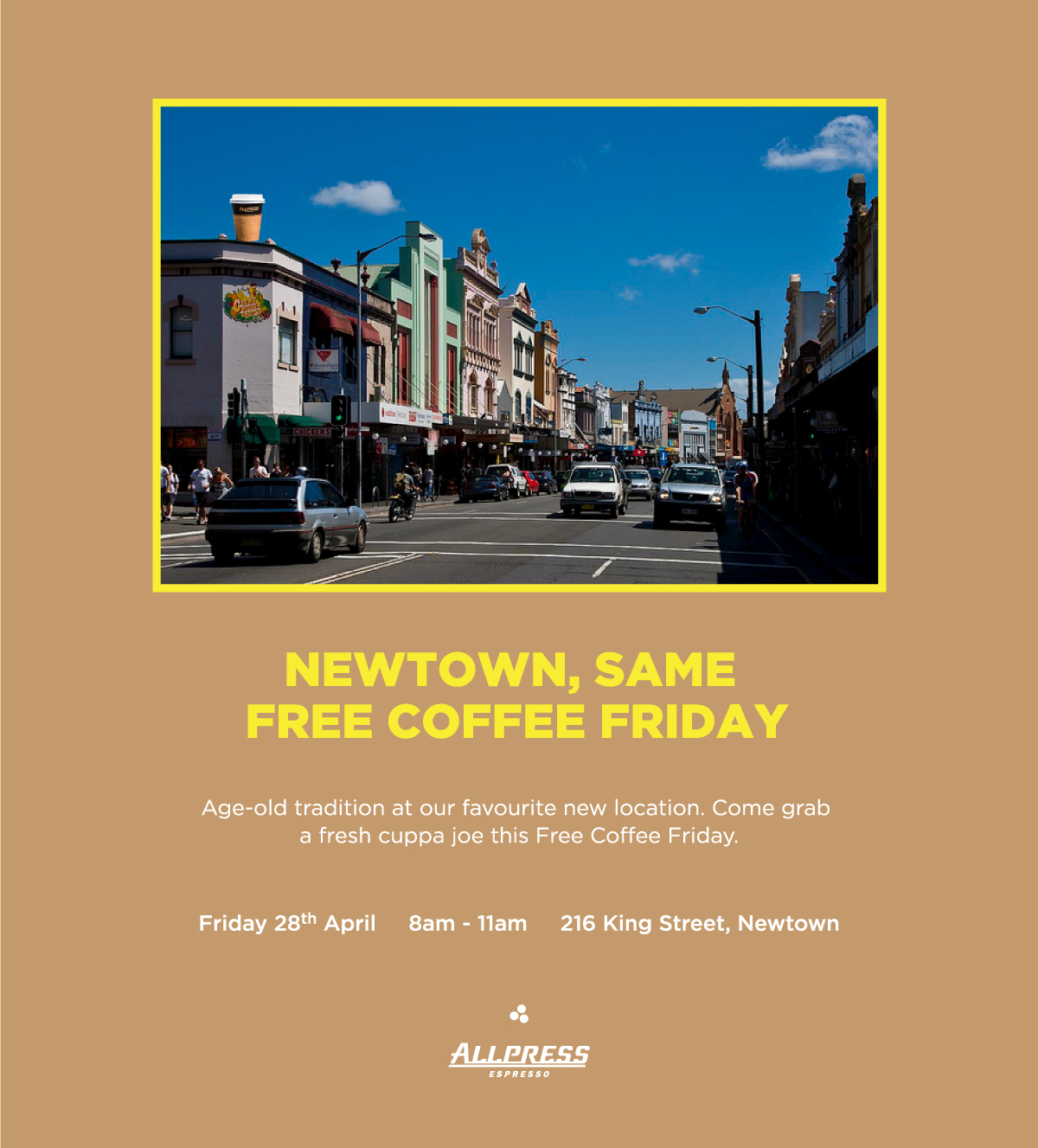 Huffer Are Giving Away Free Coffee At Their Newtown Store This Friday ...