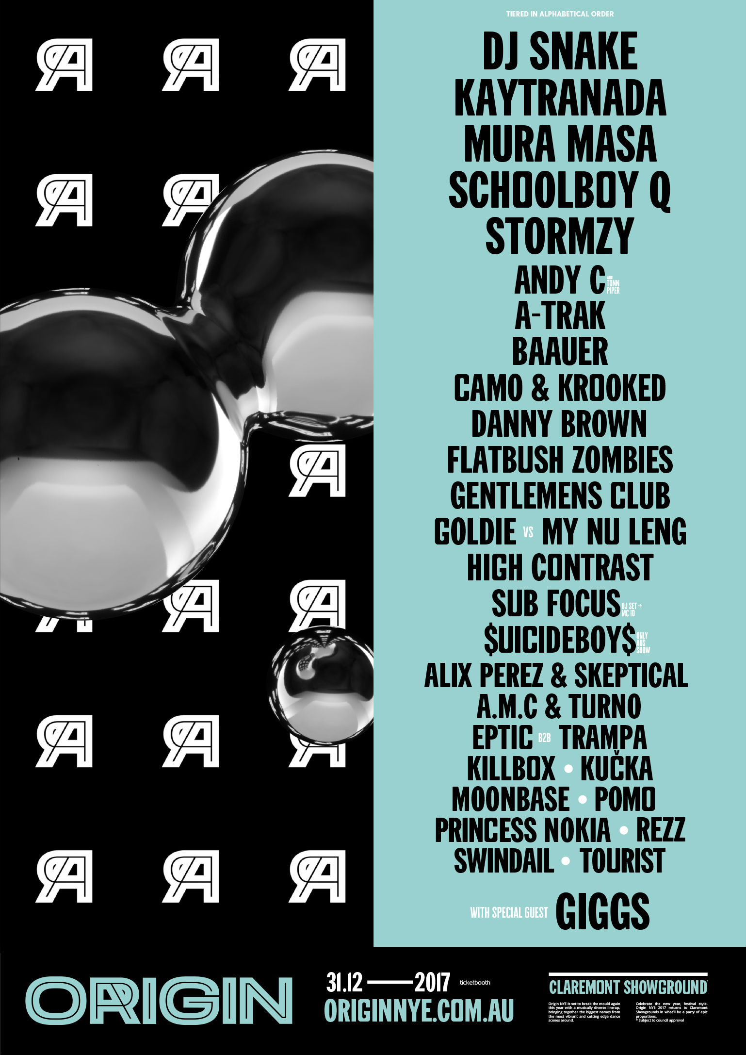 Origin NYE Adds Danny Brown, Giggs & More To Its Already Stacked Lineup ...