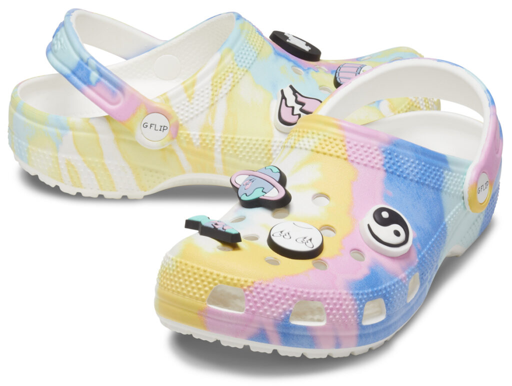 Crocs’ Number One Fan (G Flip) Shares A Look Their Dreamy Tie-Dye ...