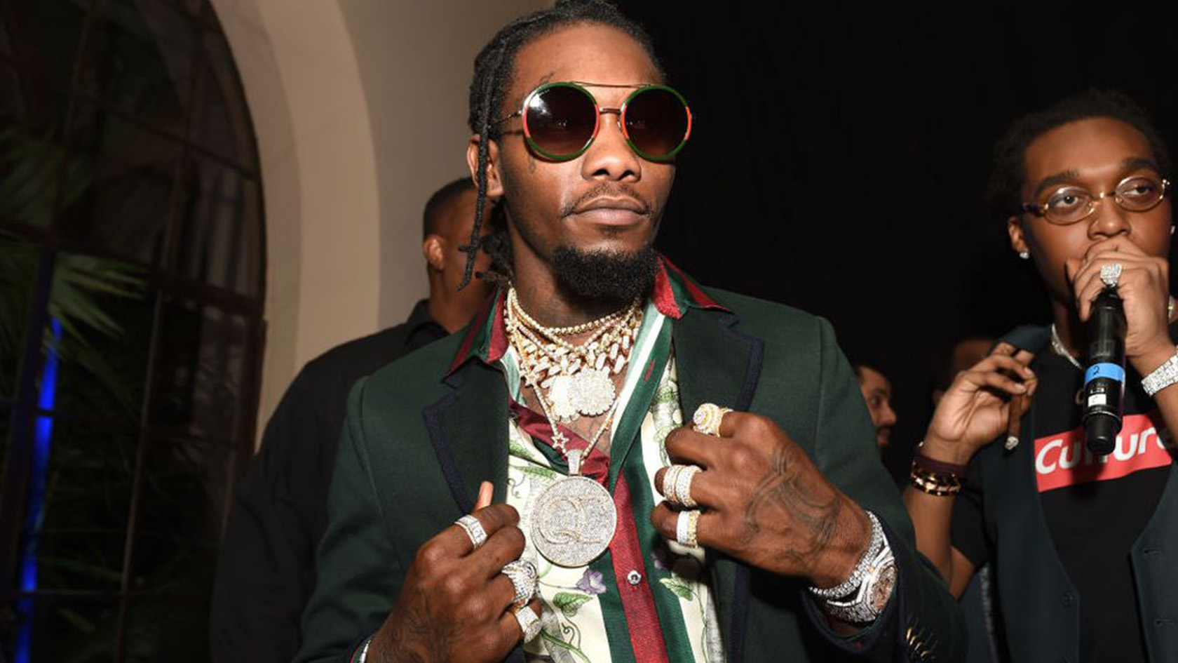 Watch: Offset Delivers Food To Voters Waiting In Line | lifewithoutandy