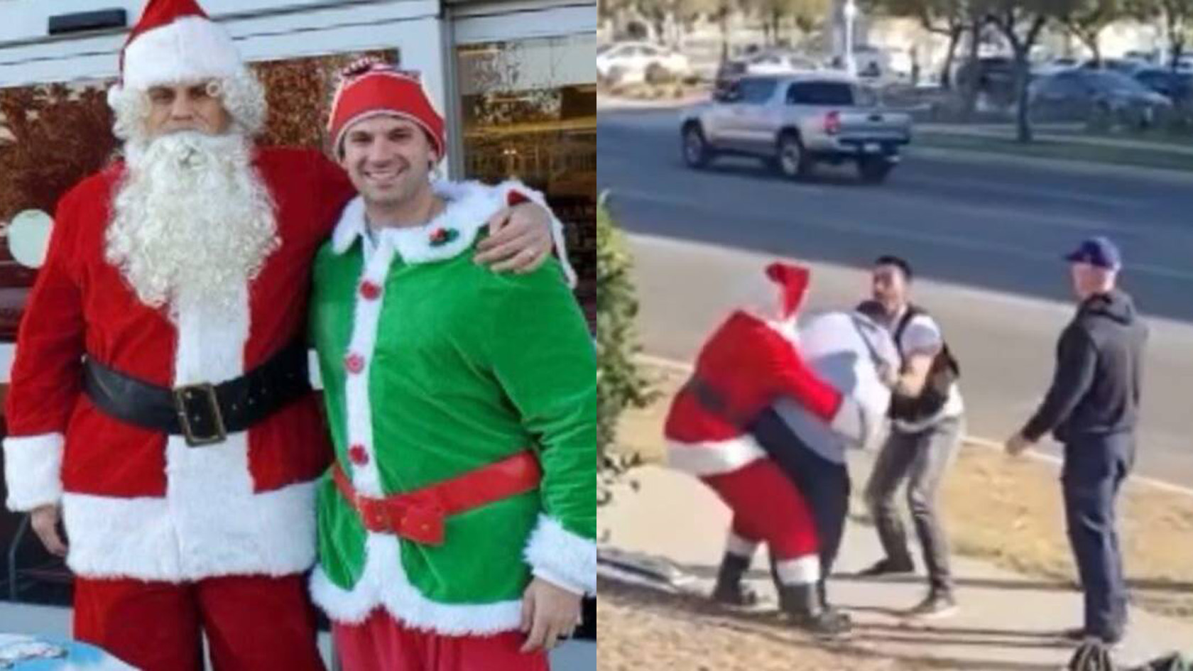 Watch: Undercover Cops Dressed As Santa & His Elf Bust A Car Theft Gang ...