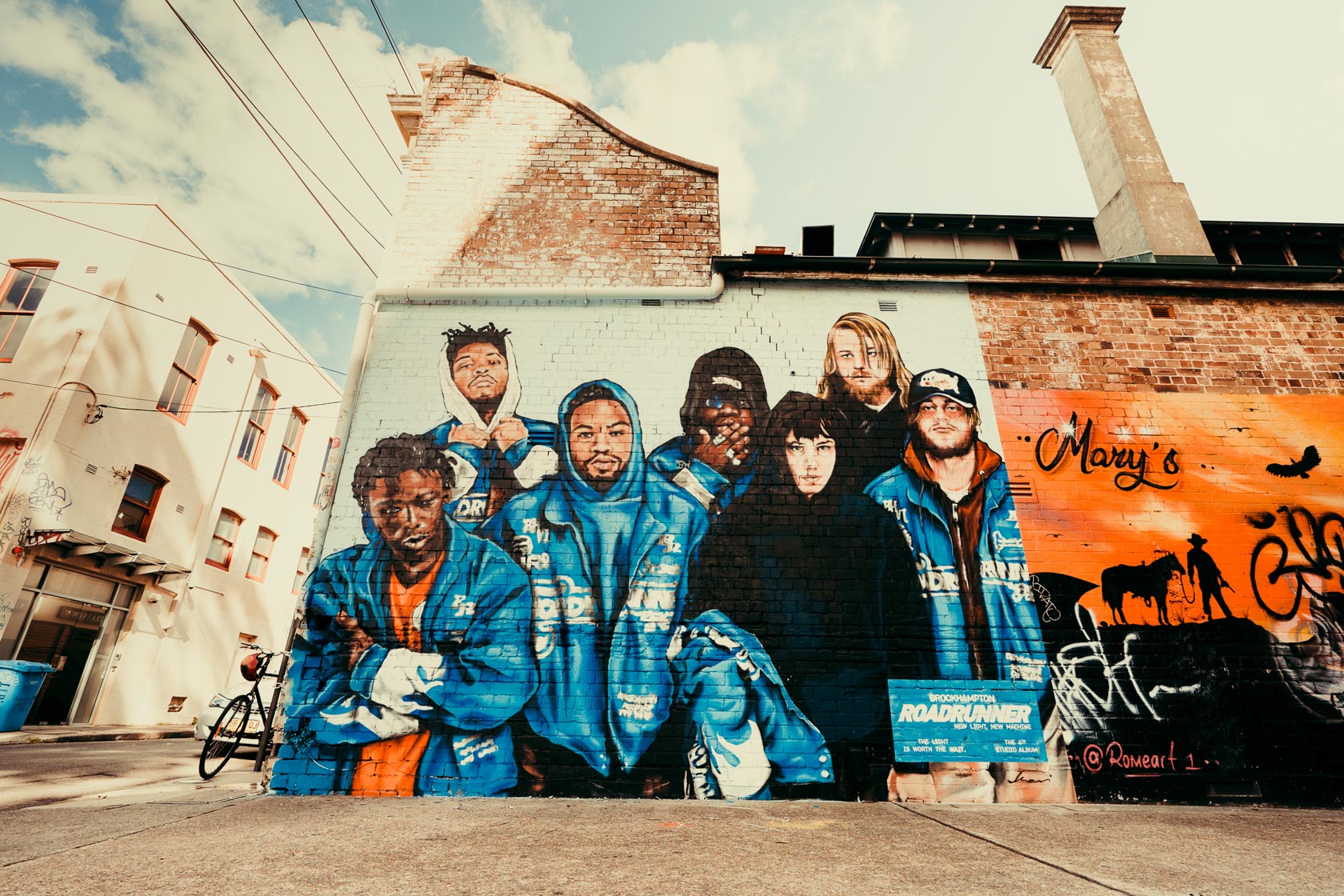 Massive BROCKHAMPTON Mural Unveiled In Sydney To Celebrate ‘Roadrunner ...