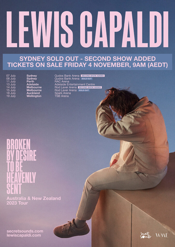 Lewis Capaldi Adds Second Sydney Show Broken By Desire To Be Heavenly ...