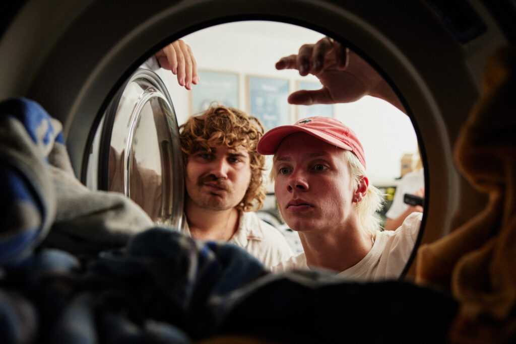 Watch: The Rions Drop In For A Soak In New Series 'Airing Your Dirty ...